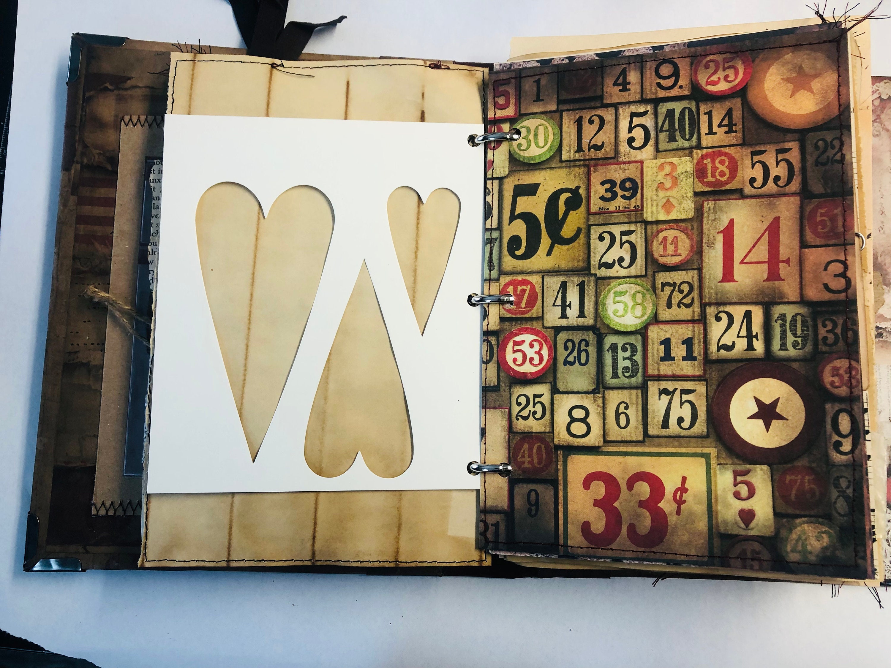 Vintage Valentine 3 Ring Binder Junk Journal, Art Journal, Valentines ...