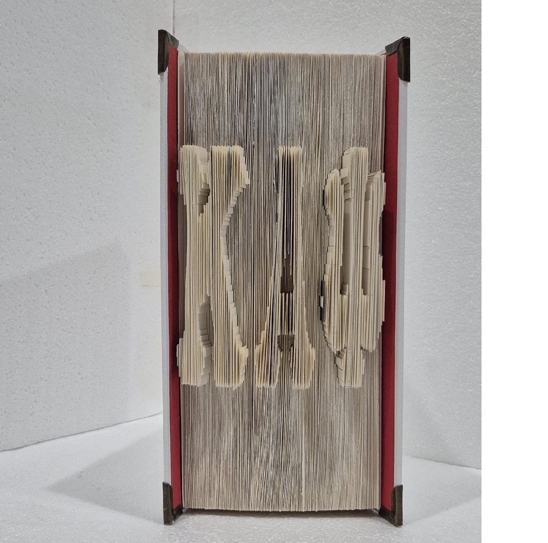Kappa Alpha Psi Sculptured Book Art, Greek Letter Folded Book Art ...