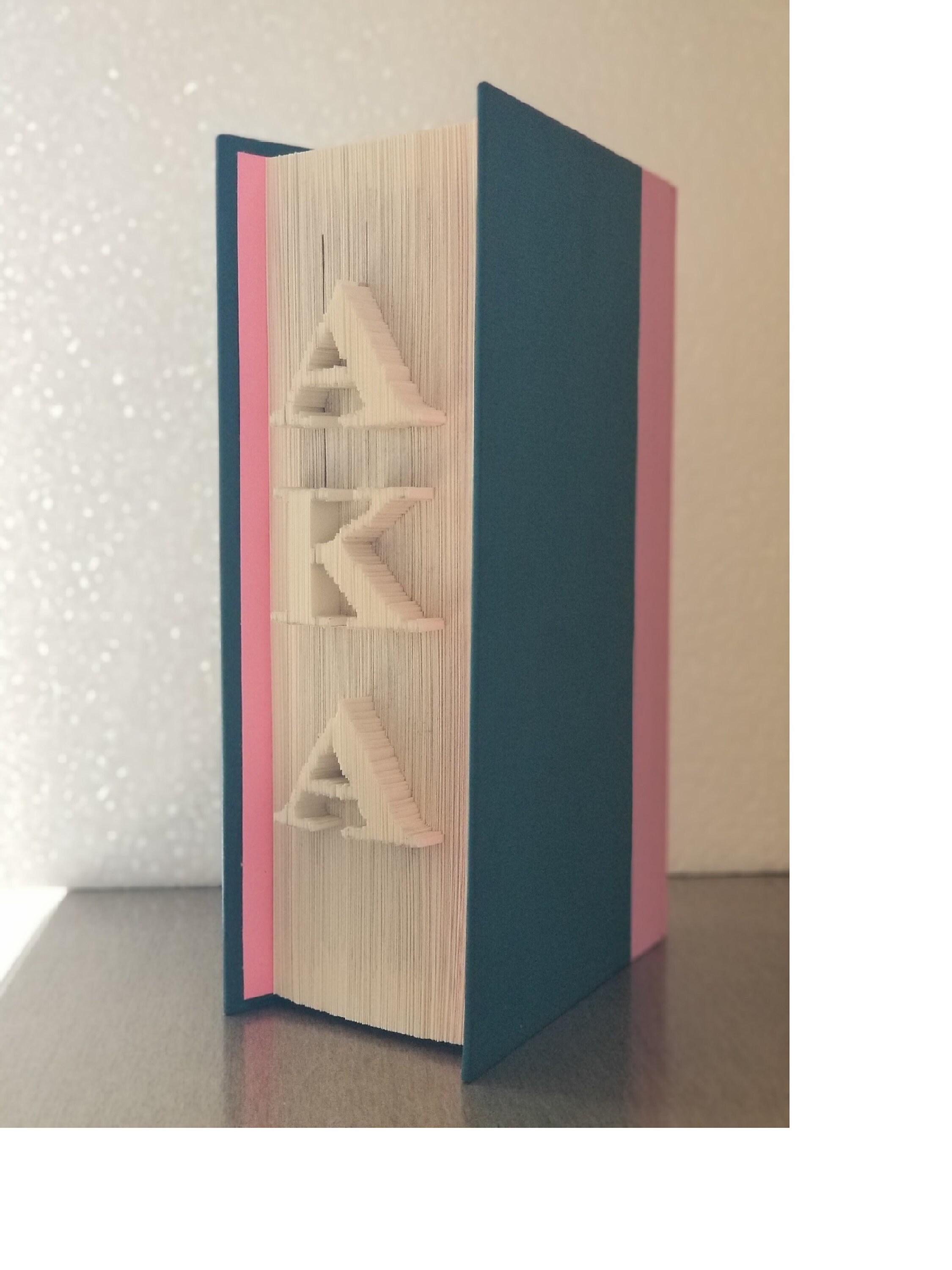 Alpha Kappa Alpha (ΑΚΑ) - Greek-letters, Vertical Sculptured, Unique ...