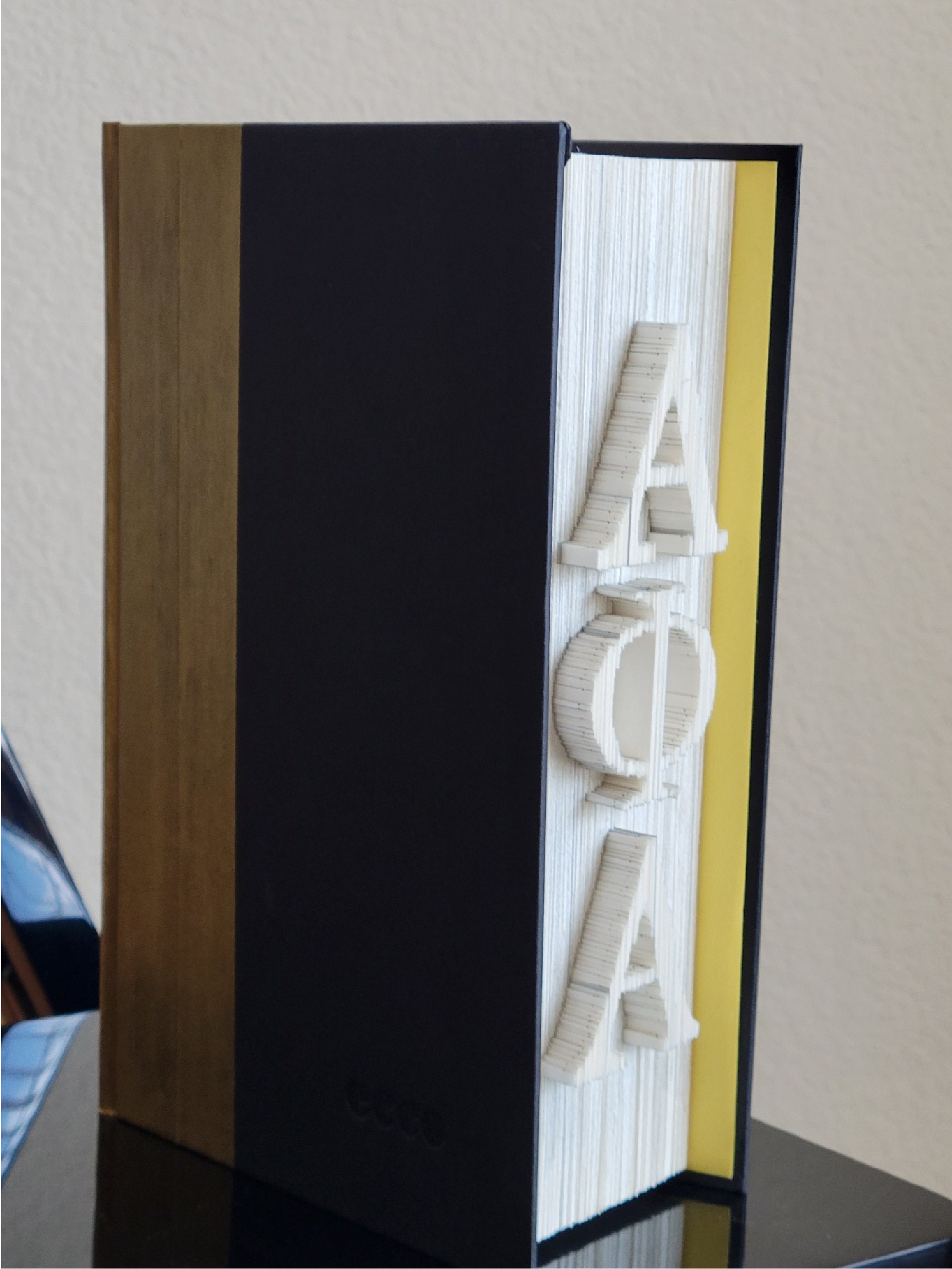 Alpha Phi Alpha Greek Letter Vertical Series of Folded and Sculptured ...