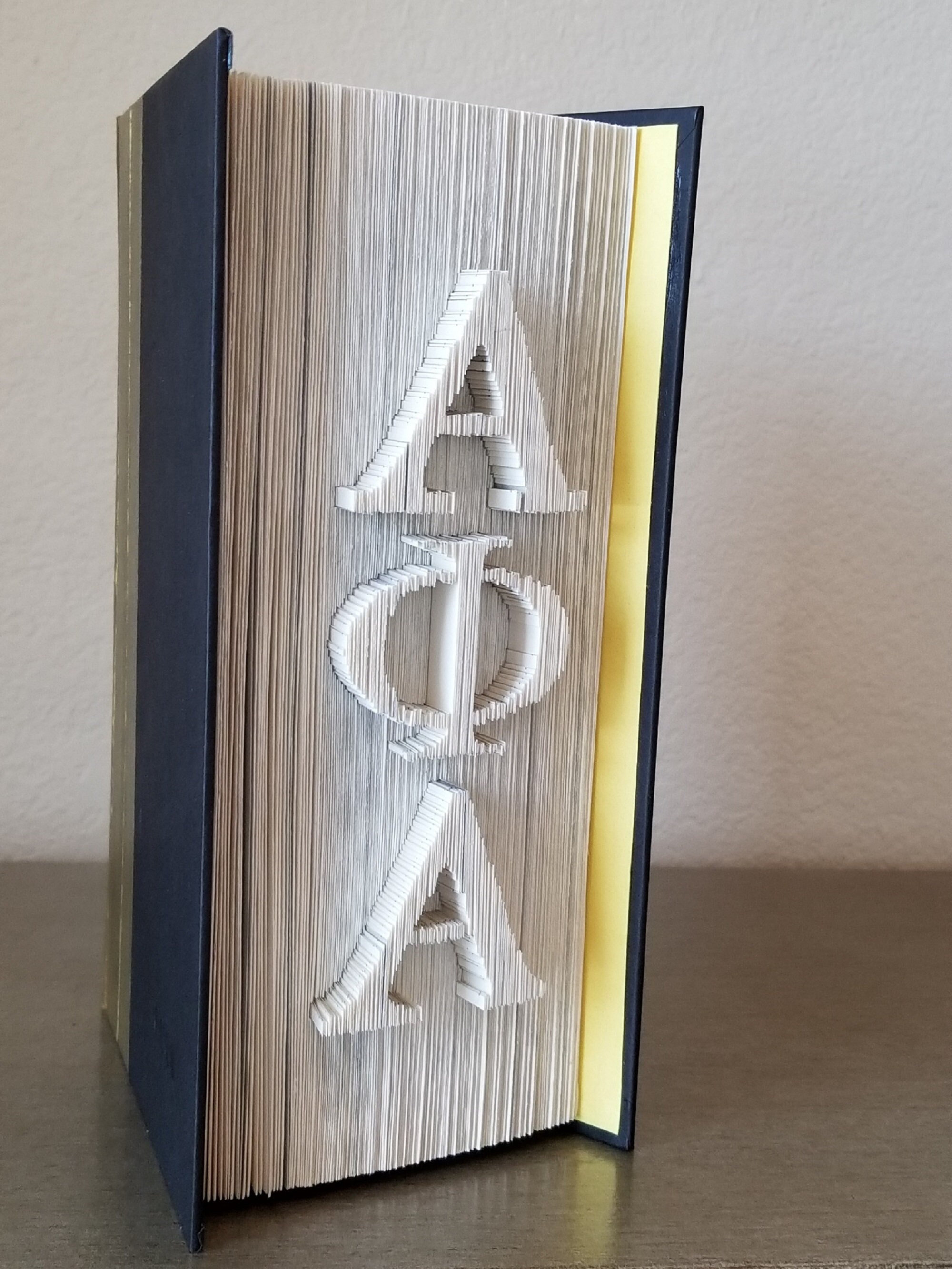 Alpha Phi Alpha Greek Letter Vertical Series of Folded and Sculptured ...