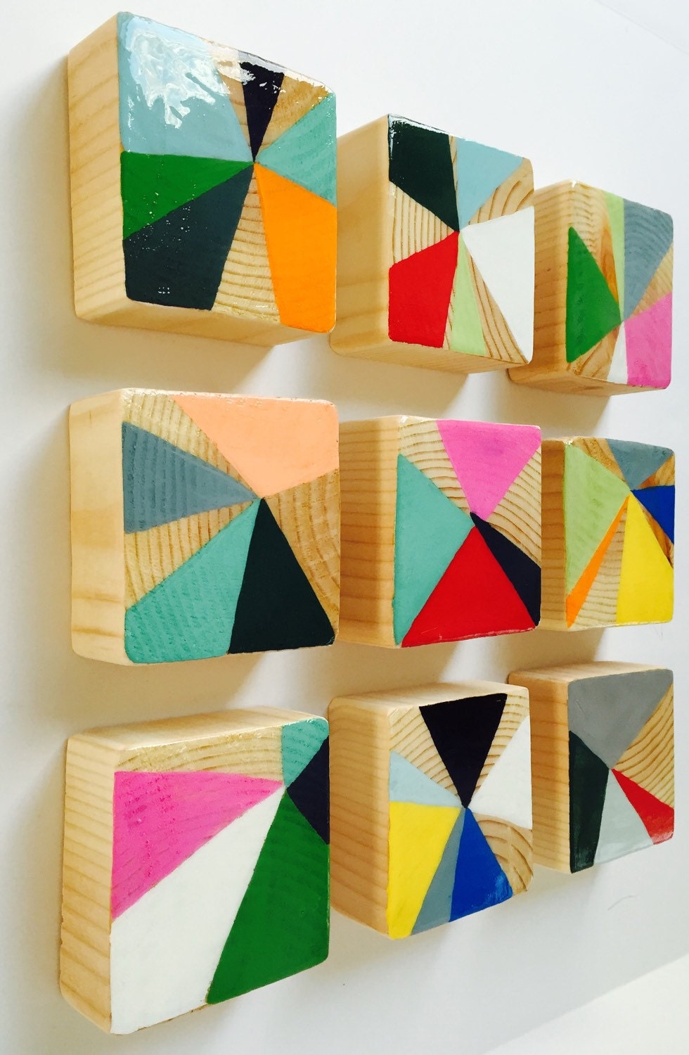 MINI PINWHEELS an Original Painted Wood Special Order - Etsy