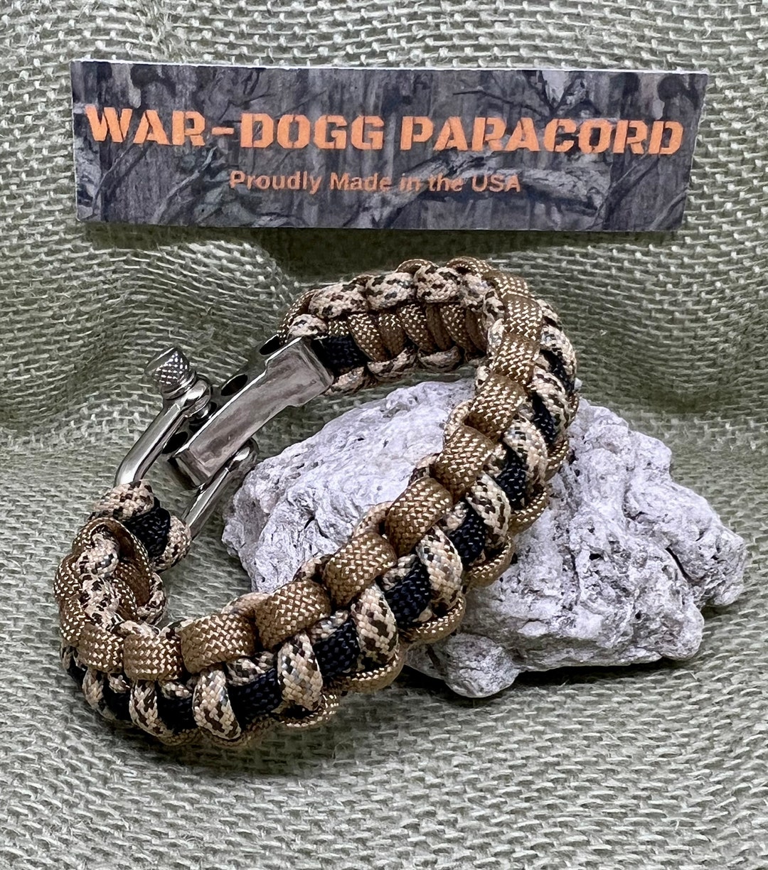 Paracord Bracelet With Adjustable Shackle Buckle Handmade Police ...