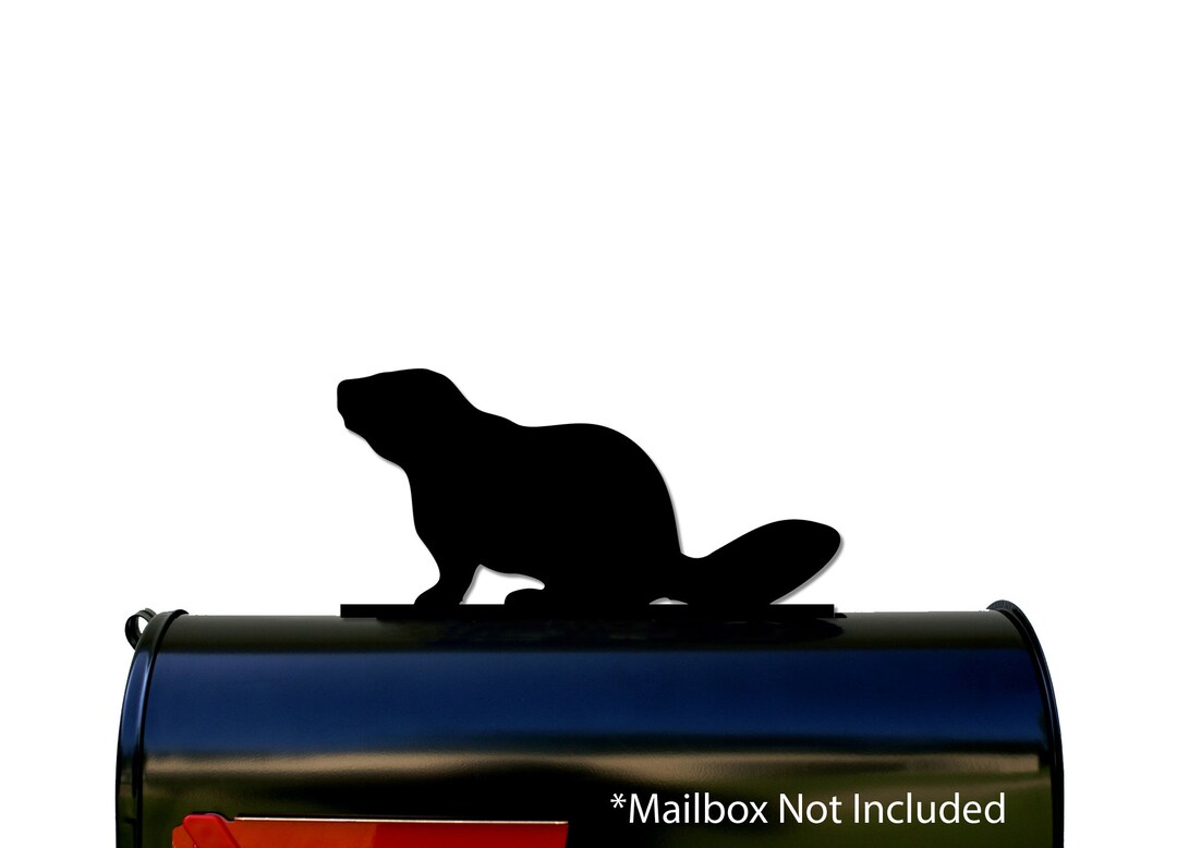 Beaver Silhouette Metal Mailbox Topper / Sign - Hardware Included - Etsy
