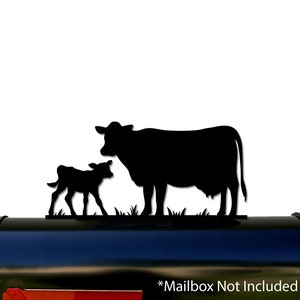 Cow and Calf Metal Mailbox Topper / Sign - Hardware Included - Etsy