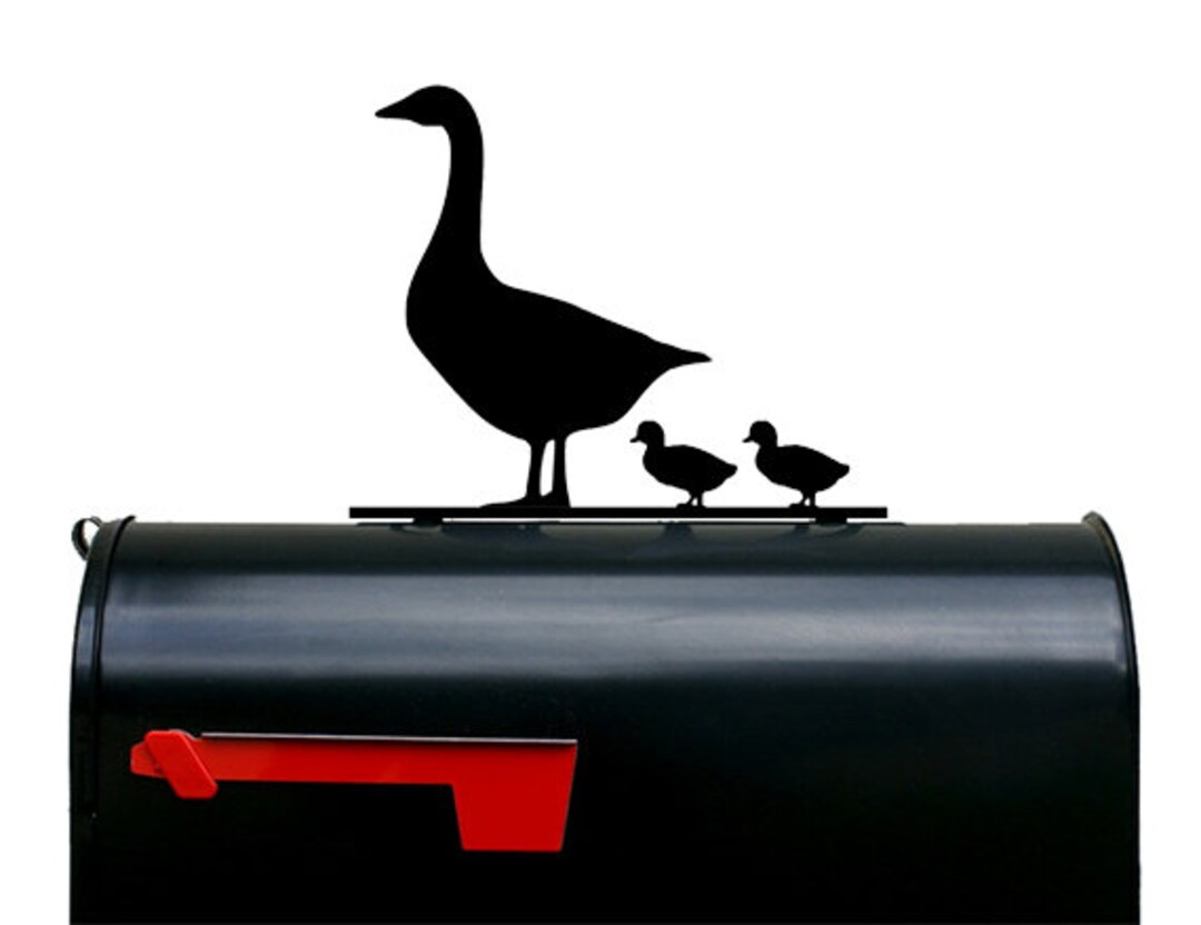 Goose With Goslings Mailbox Topper / Plaque / Sign - Hadware Included ...