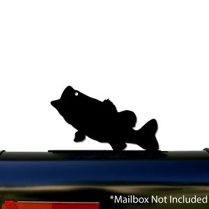 Bass Fish Metal Mailbox Topper / Sign - Hardware Included - Etsy
