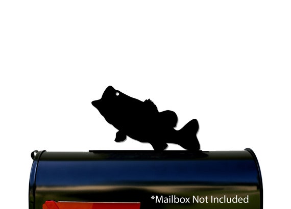 Bass Fish Metal Mailbox Topper / Sign Hardware Included - Etsy