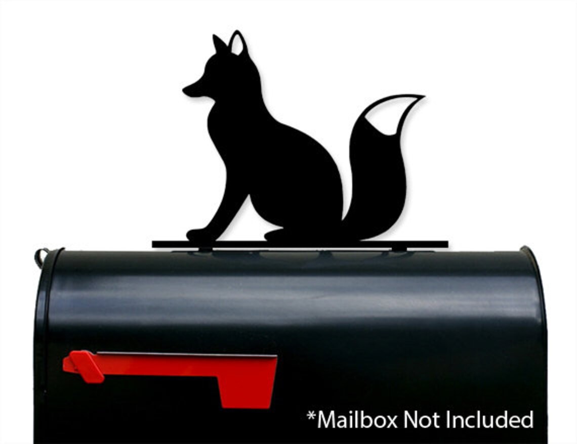 Fox Metal Mailbox Topper / Sign Mounting Hardware Included | Etsy