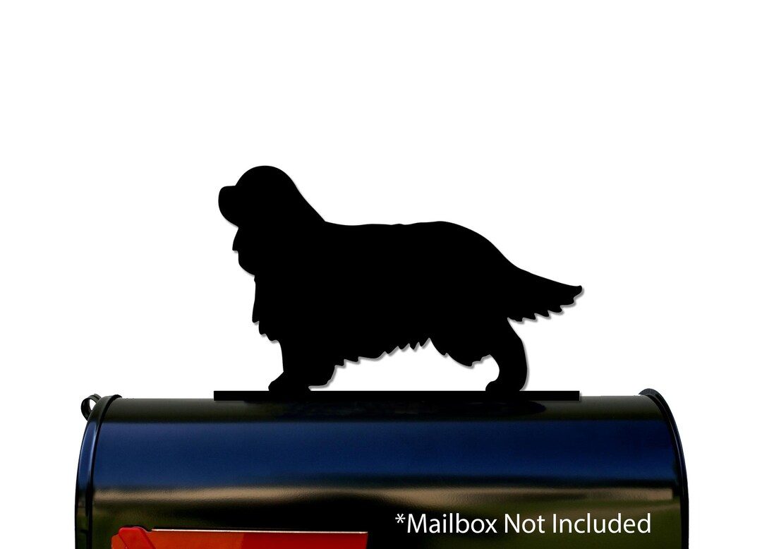 Cavalier King Charles Spaniel Metal Mailbox Topper / Sign - Hardware ...
