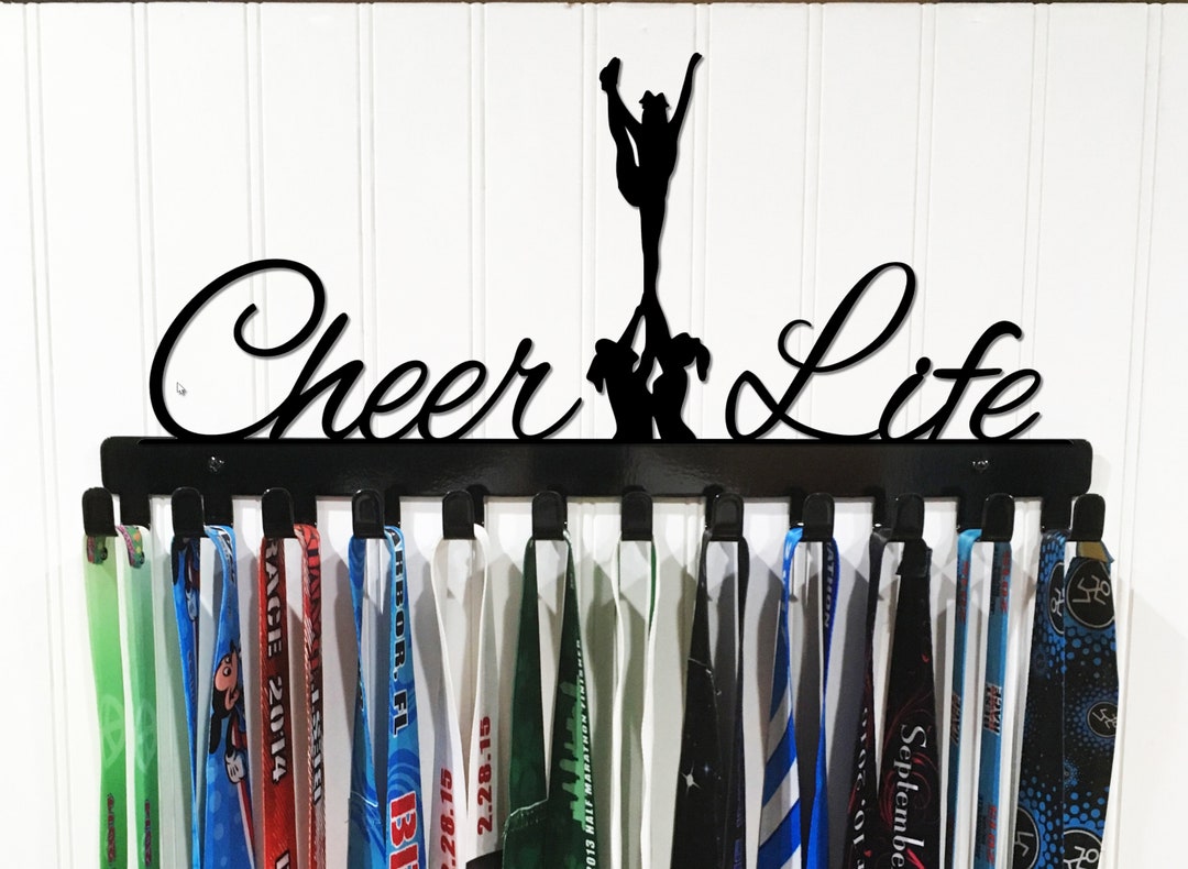Cheer Life - Cheerleading 12 Hook Metal Medal Holder - Color Options - Etsy