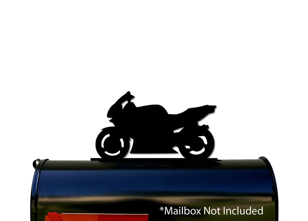 Sportsbike Motorcycle Metal Mailbox Topper / Sign - Sports Bike - Etsy