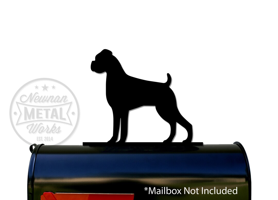 Boxer Dog - Metal Mailbox Topper / Sign - Hardware Included - Etsy