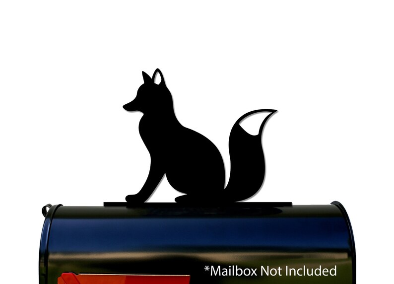 Fox Metal Mailbox Topper / Sign Mounting Hardware Included - Etsy