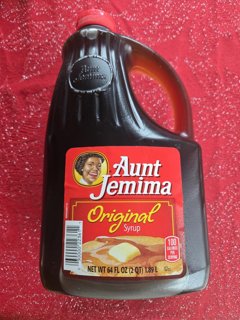 Aunt Jemima 64 Ounce Syrup Bottle Full - Etsy