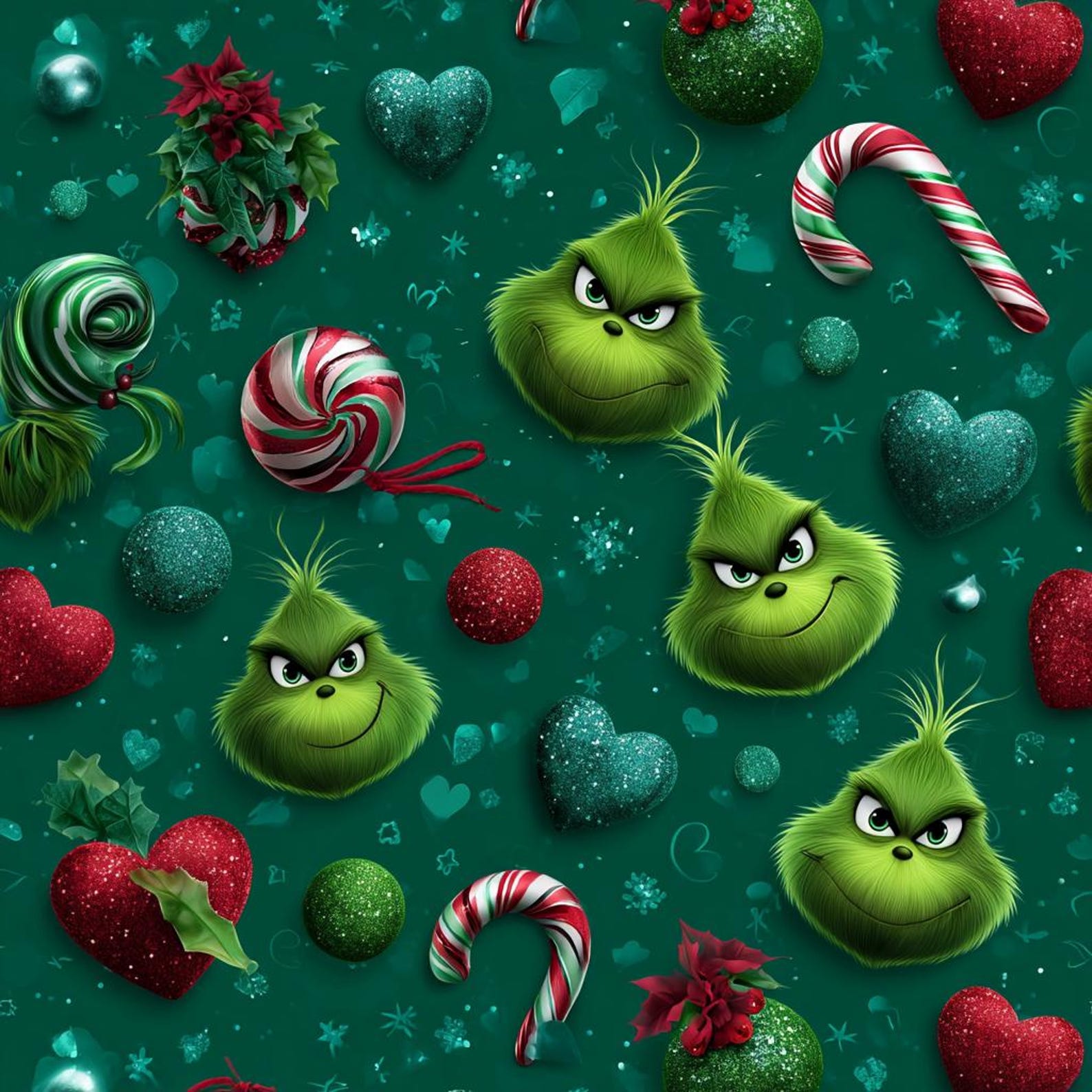 Grinch Holiday Print Designs - Etsy