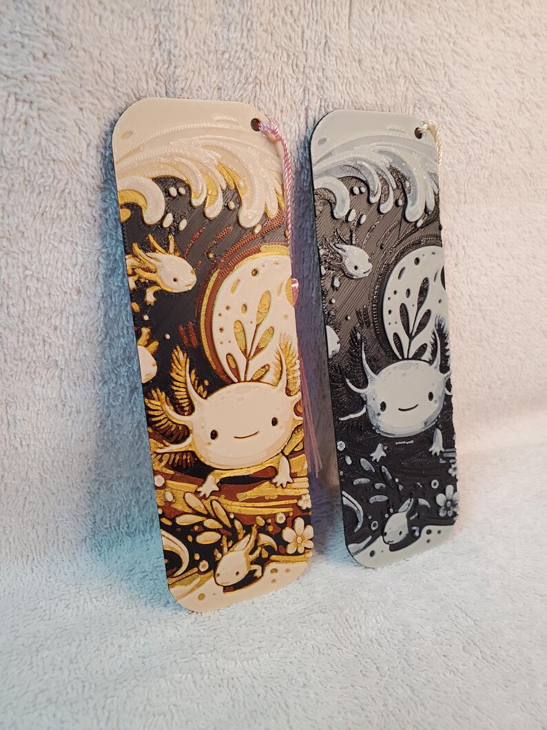 Axolotl Bookmarks Set of 2 - Etsy