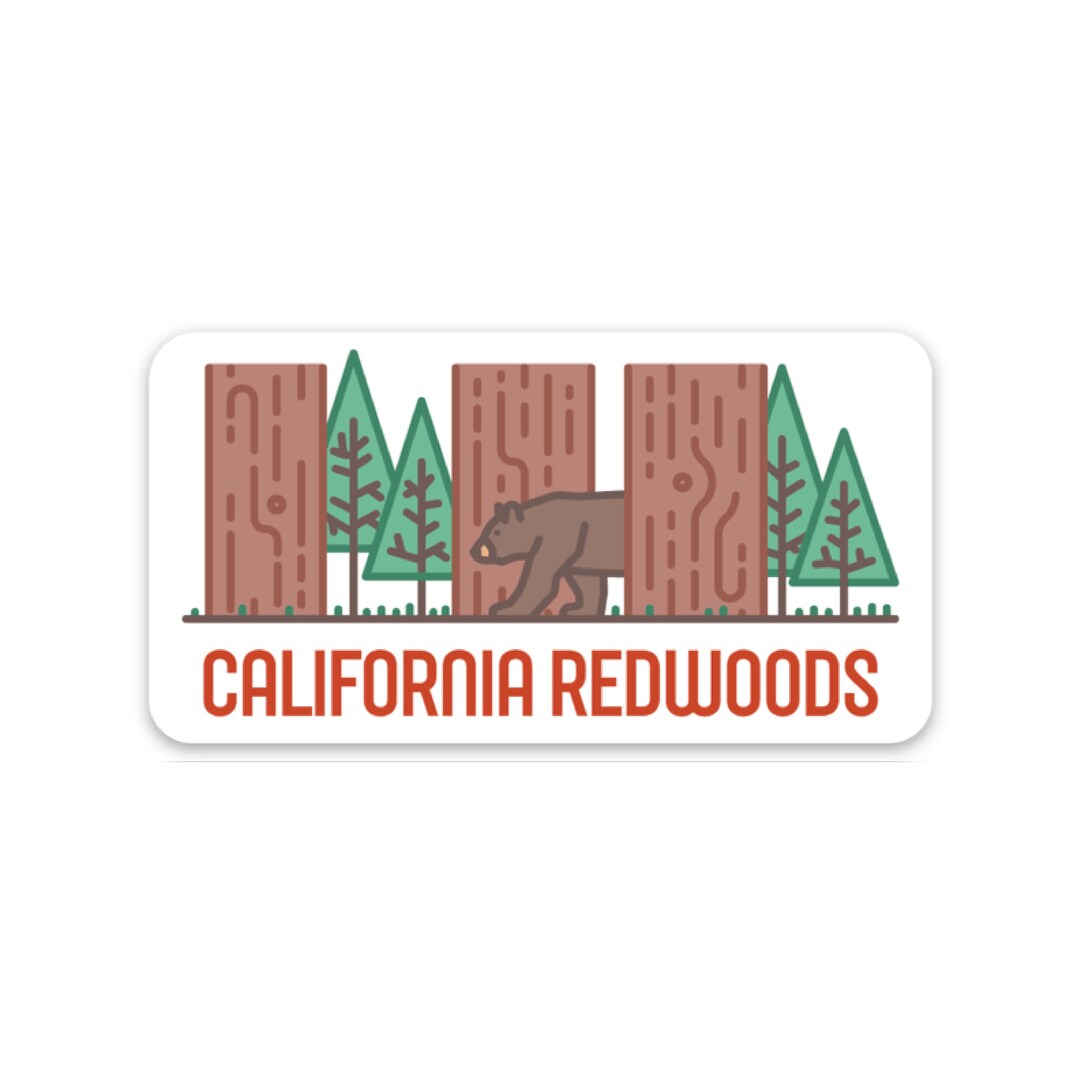 California Redwoods [sticker] - Etsy