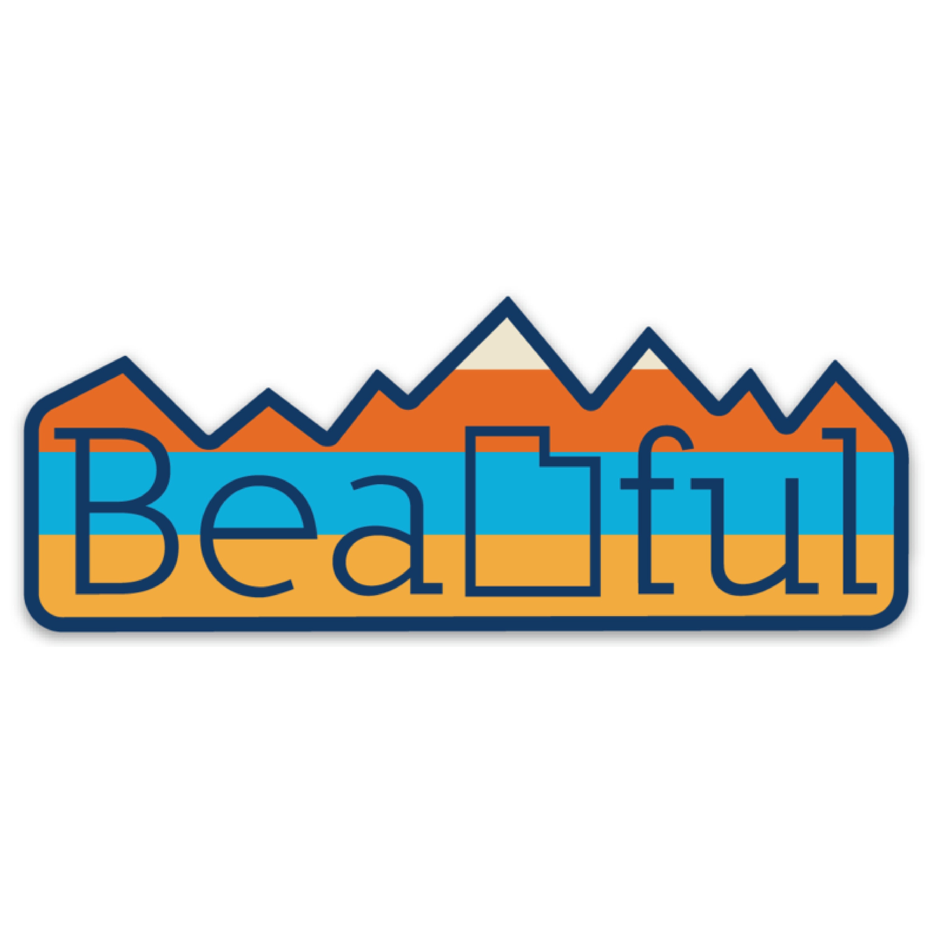 Bea-utah-ful Mountains sticker - Etsy