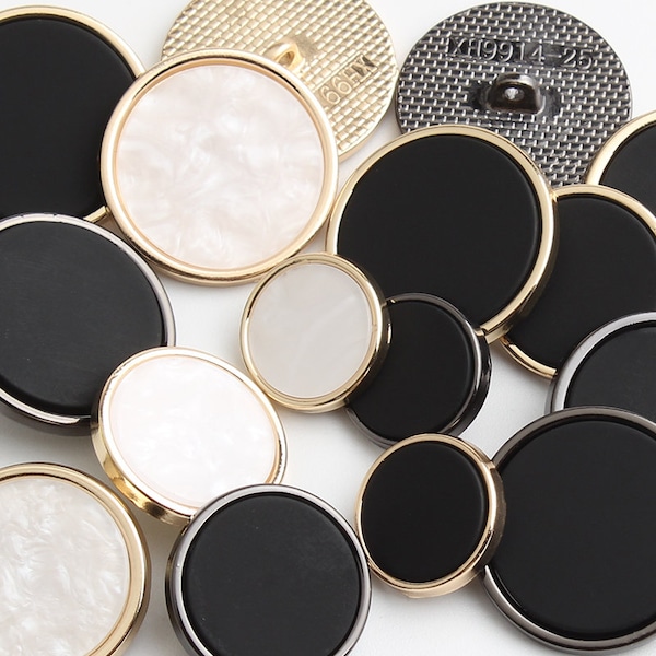 Black Coat Buttons - Etsy