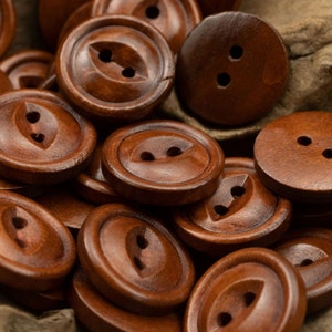 Brown Fish Eye Wooden Buttons, 15mm, 18mm, or 20mm(b471) - Etsy
