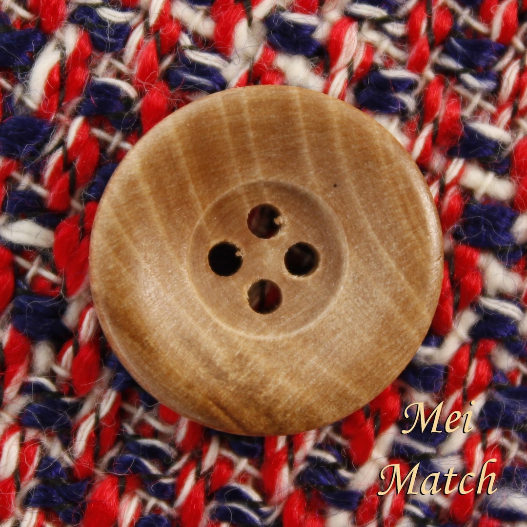 Natural Wooden Buttons, Donut Shape, 15mm, 18mm or 20mm, Pack of 10 ...