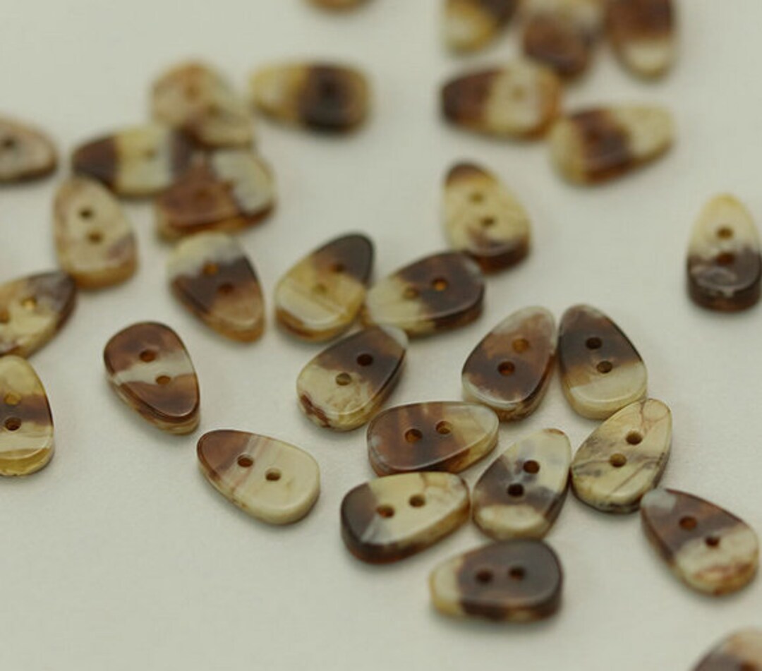 Brown Caramel Buttons in Tear Drop Shape, 12.5mm to 33mm, Pack of 10 - Etsy