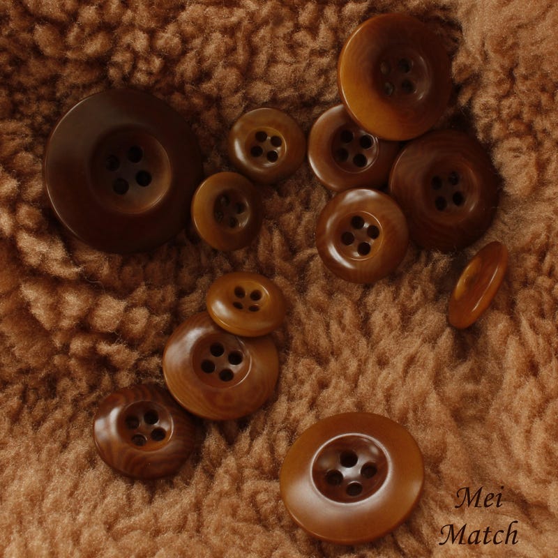 Brown Buttons - Etsy