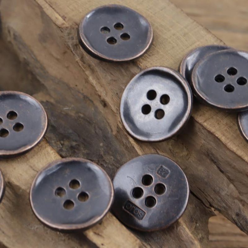 Copper Buttons - Etsy