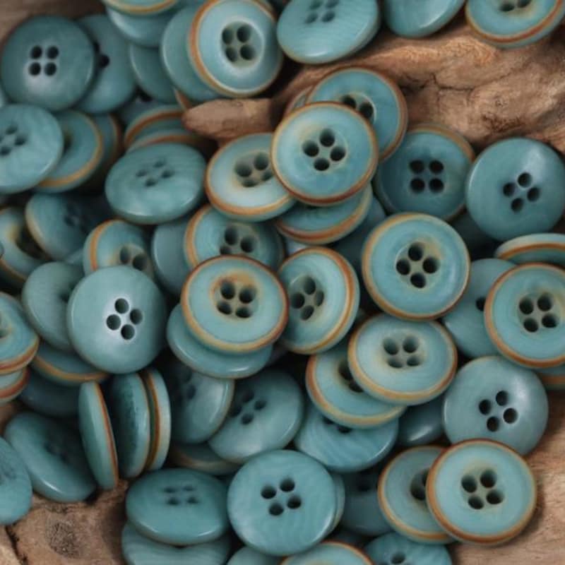 Teal Buttons - Etsy