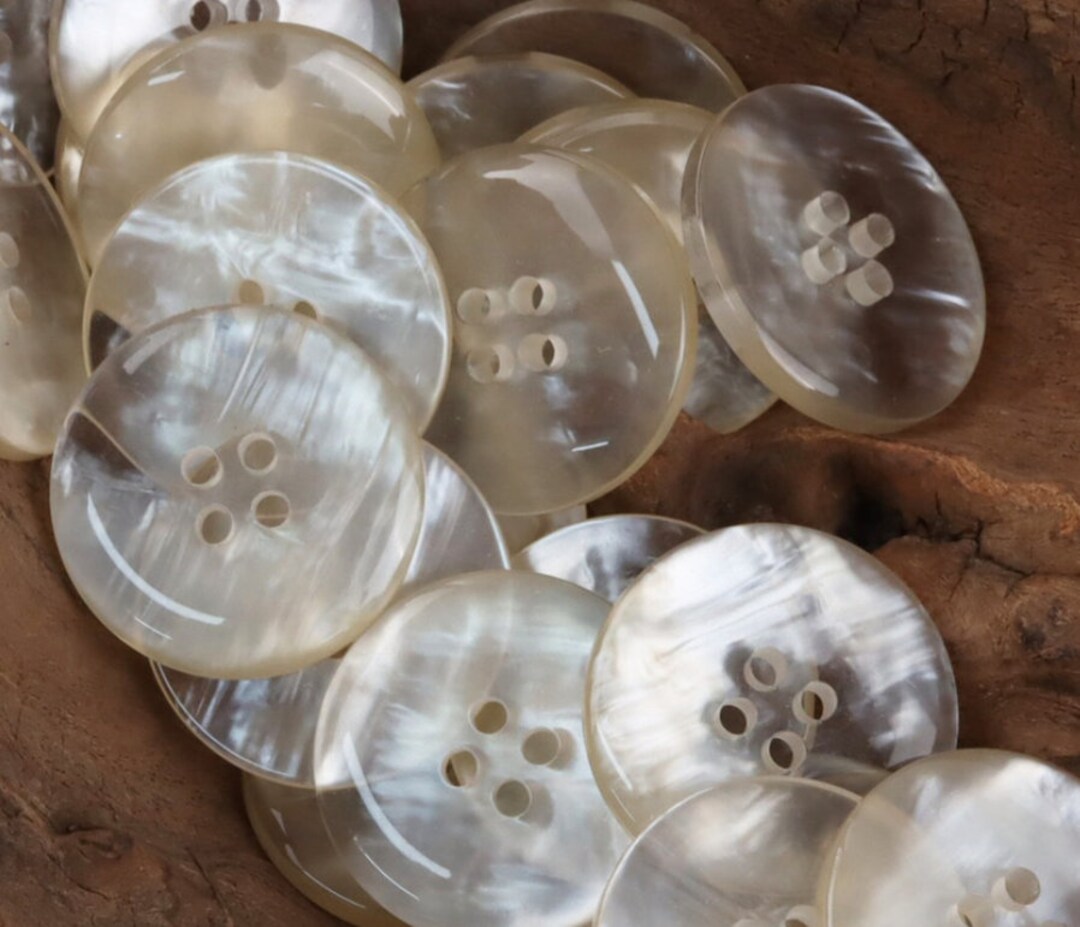 Translucent Buttons Light Beige, 15mm to 28mm, Pack of 10(B615) - Etsy