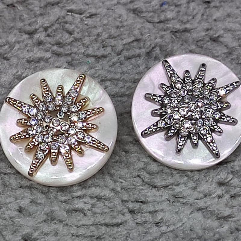 Snowflakes Buttons - Etsy