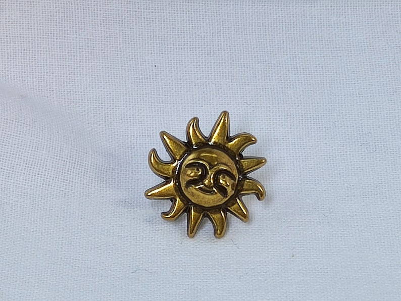 Sun Buttons in Golden Color, 23mm/0.9", Pack of 5(B264) - Etsy