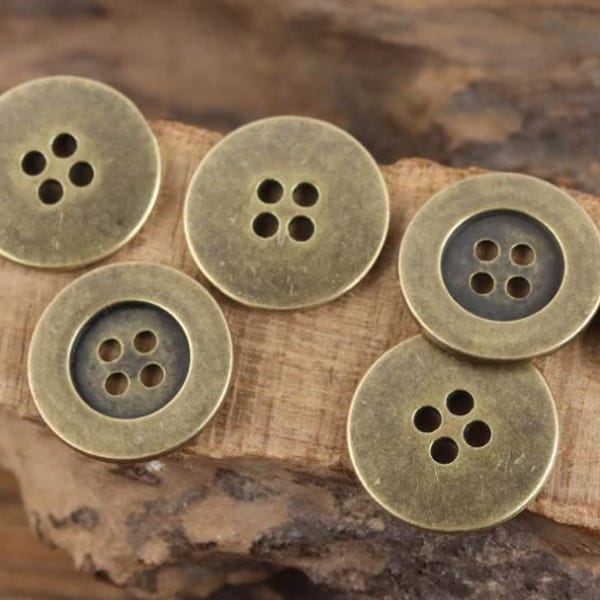 Metal Buttons - Etsy