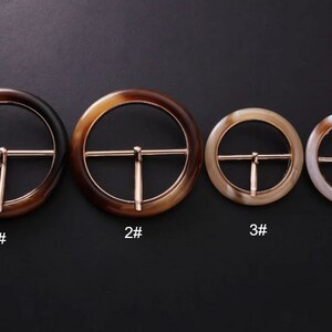 Buckles Brown Gradient Effect, Resin and Metal, 4 Colors Available, 1 ...