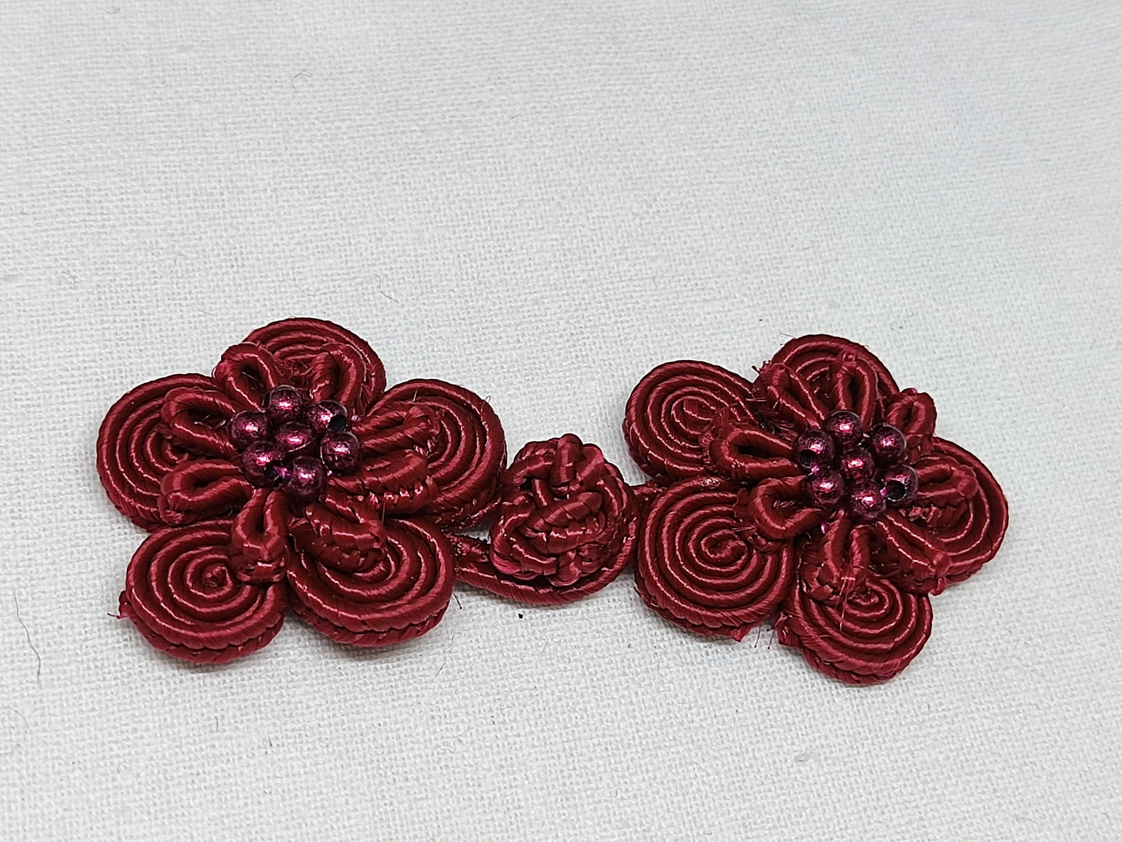 Chinese Frog Closures, Sakura Flower Design, 18 Colors, Set of 5(B277 ...