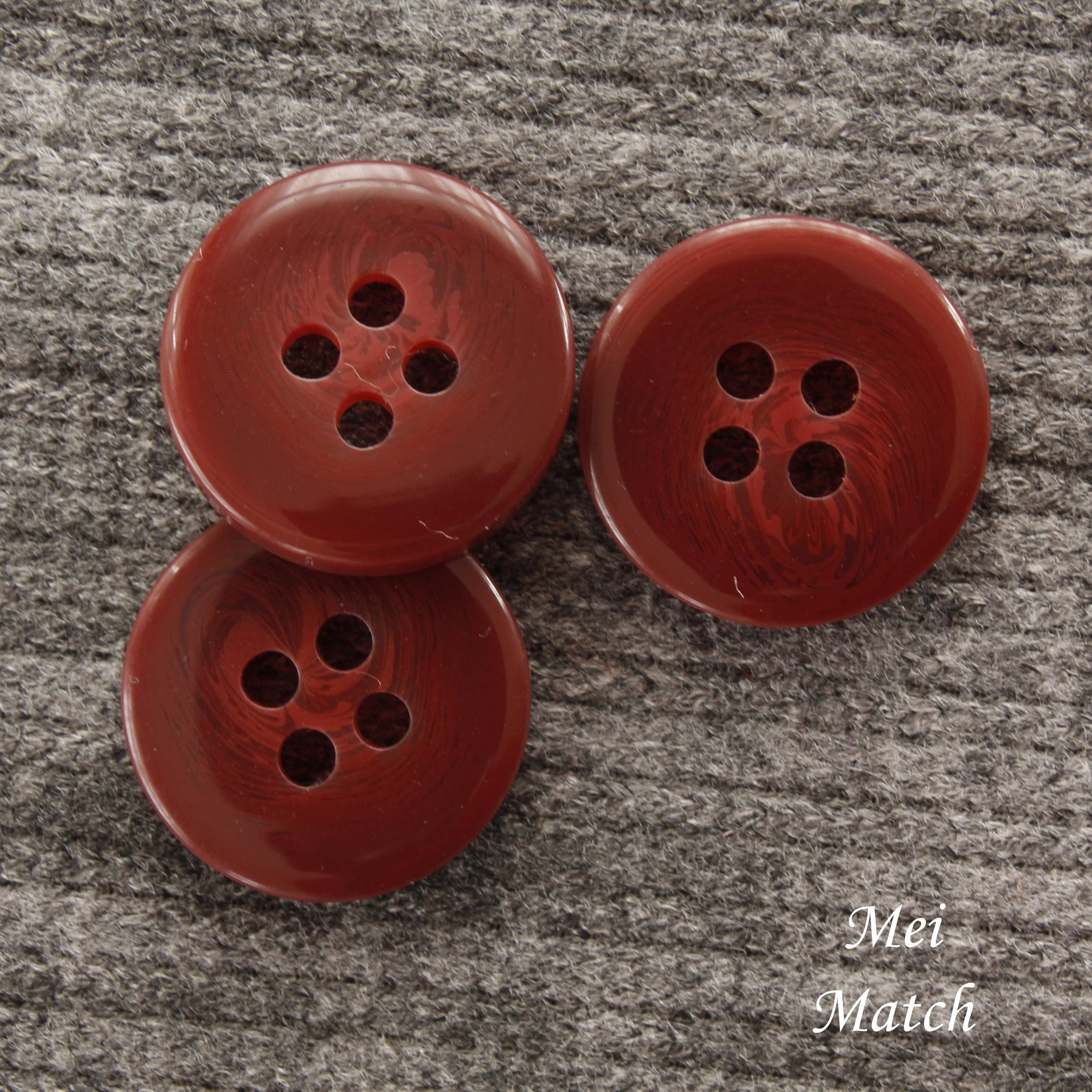 Wine Red Buttons, Plastic, 4 Holes, 15mm or 20mm, Pack of 10(B1169) - Etsy