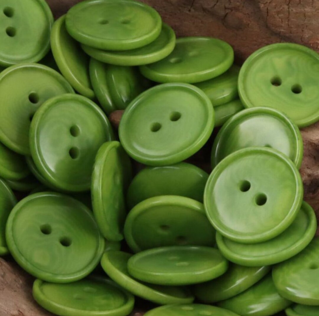 Bright Green Buttons, Rim, Corozo, 11.5mm, 15mm, 17.5mm, 20mm, or 25mm, Pack of 10B635 - Etsy