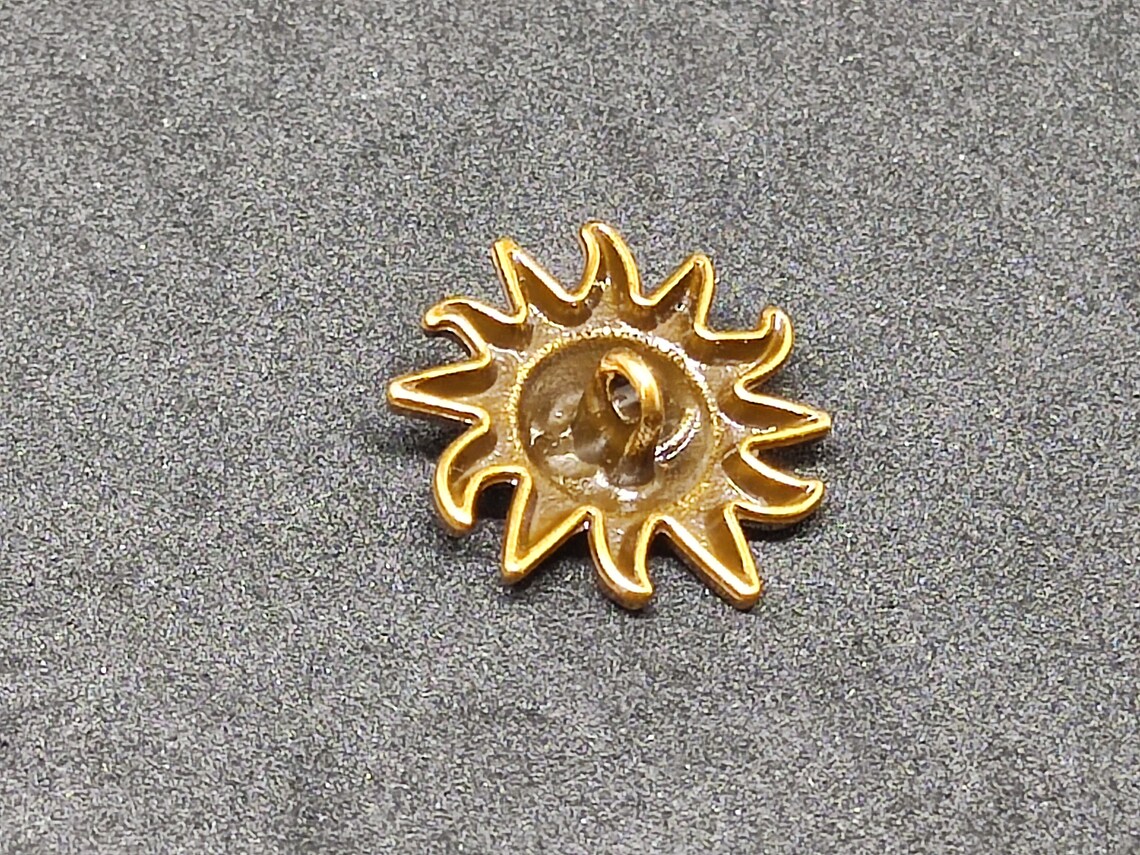 Sun Buttons in Golden Color, 23mm/0.9", Pack of 5(B264) - Etsy