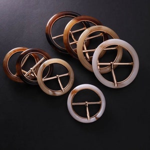 Buckles Brown Gradient Effect, Resin and Metal, 4 Colors Available, 1 ...