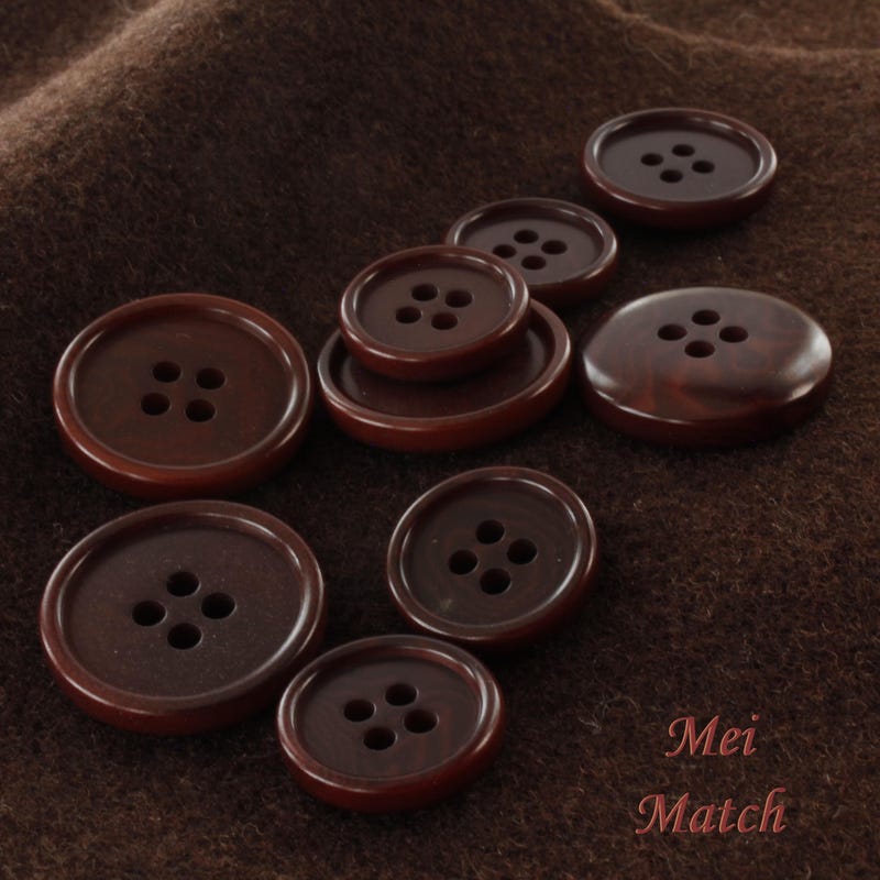 Dark Red 1 1 8 Button - Etsy