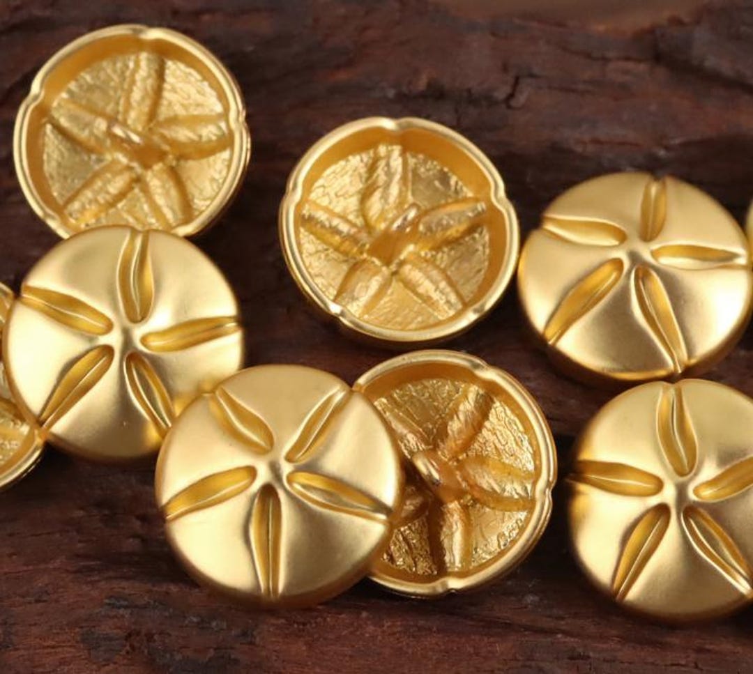 Gold Metal Starfish Desgin Buttons, 18mm or 23mm, Pack of 10(B1399) - Etsy