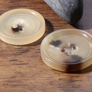 Real Horn Buttons Beige Mingle 15mm to 25mm Pack of 2 or - Etsy
