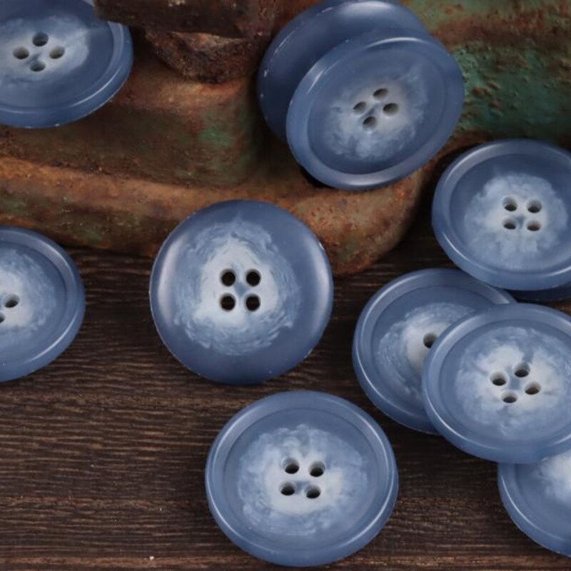 Blue Gray Buttons 20 Mm - Etsy