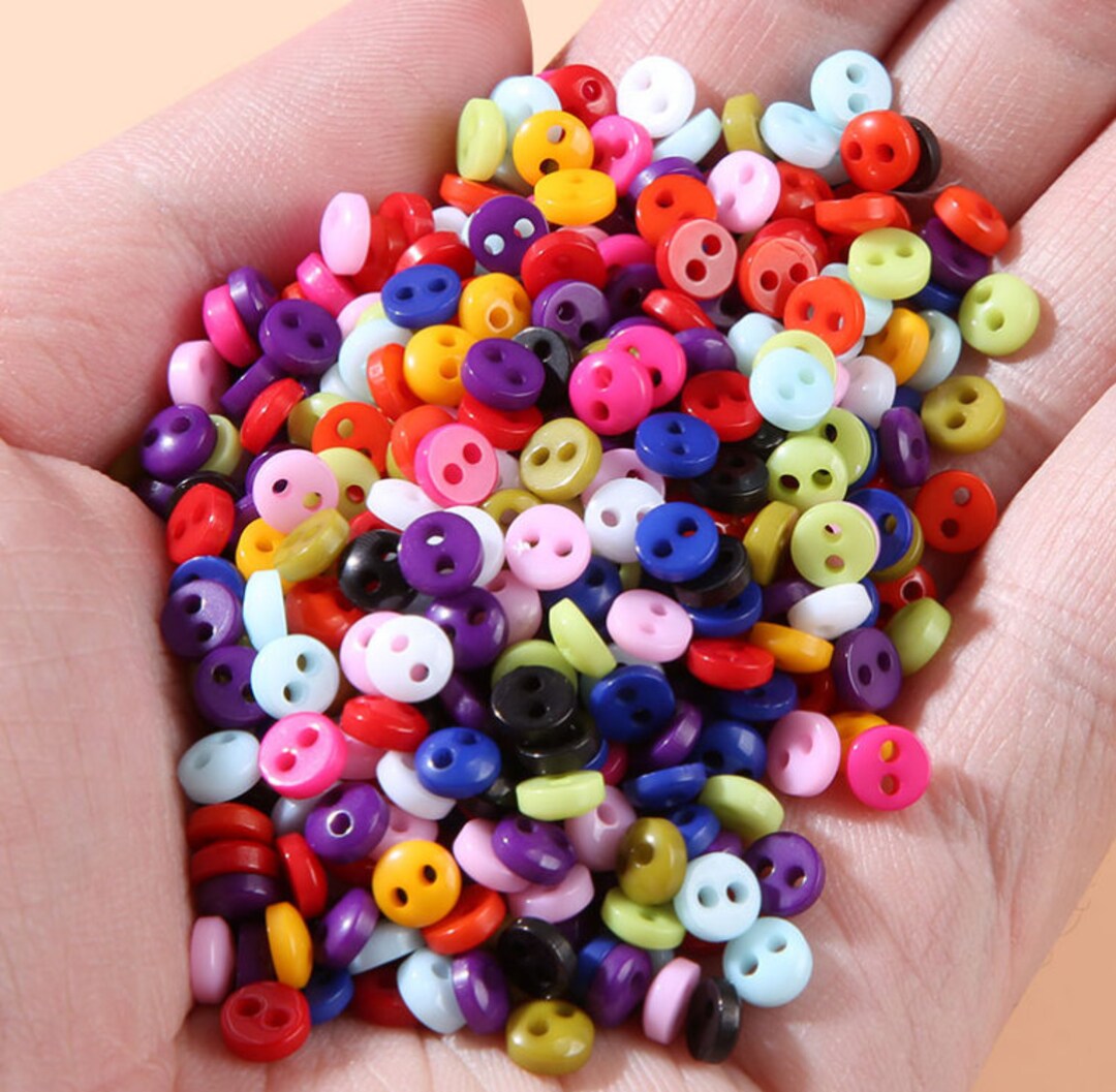 Tiny Buttons,5mm / 0.19, 11 Colors, Resin, Pack of 200 PCS - Etsy