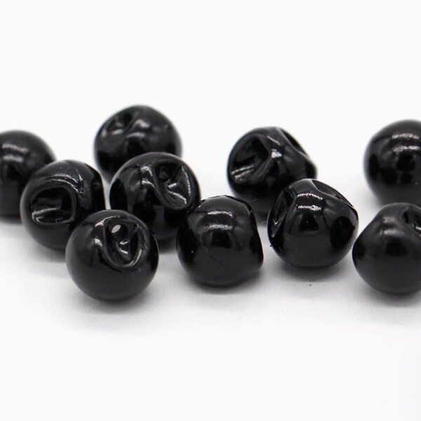 Black Shank Buttons 12mm - Etsy