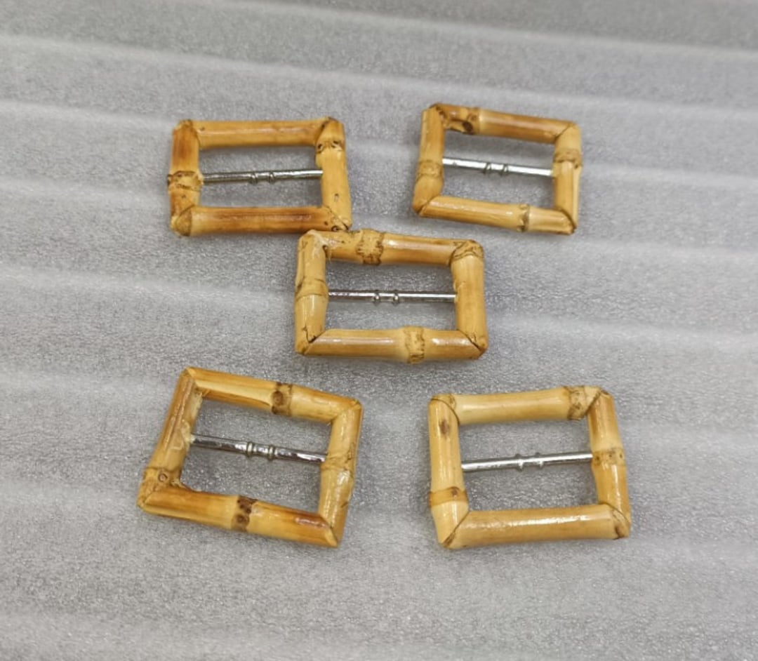 Natural Bamboo Belt Buckles, Square Shape, Fit 3.5cm/1.7” Belt, Pack of ...