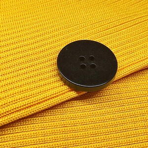 Flat 4 Holes Buttons Black, Corozo, 15mm, 18mm, 20mm 23mm or 25mm, Pack ...