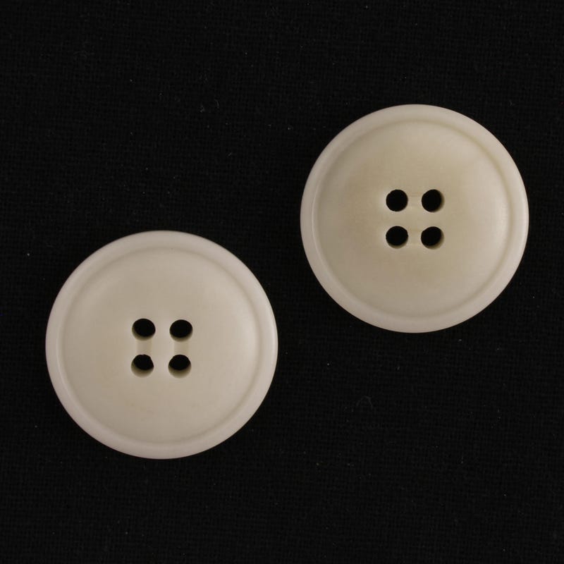 White Buttons - Etsy