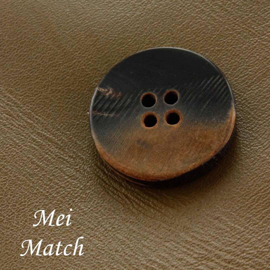 Real Horn Buttons, Burnt and Line Design, 15mm,17.5mm, 20mm or 25mm ...